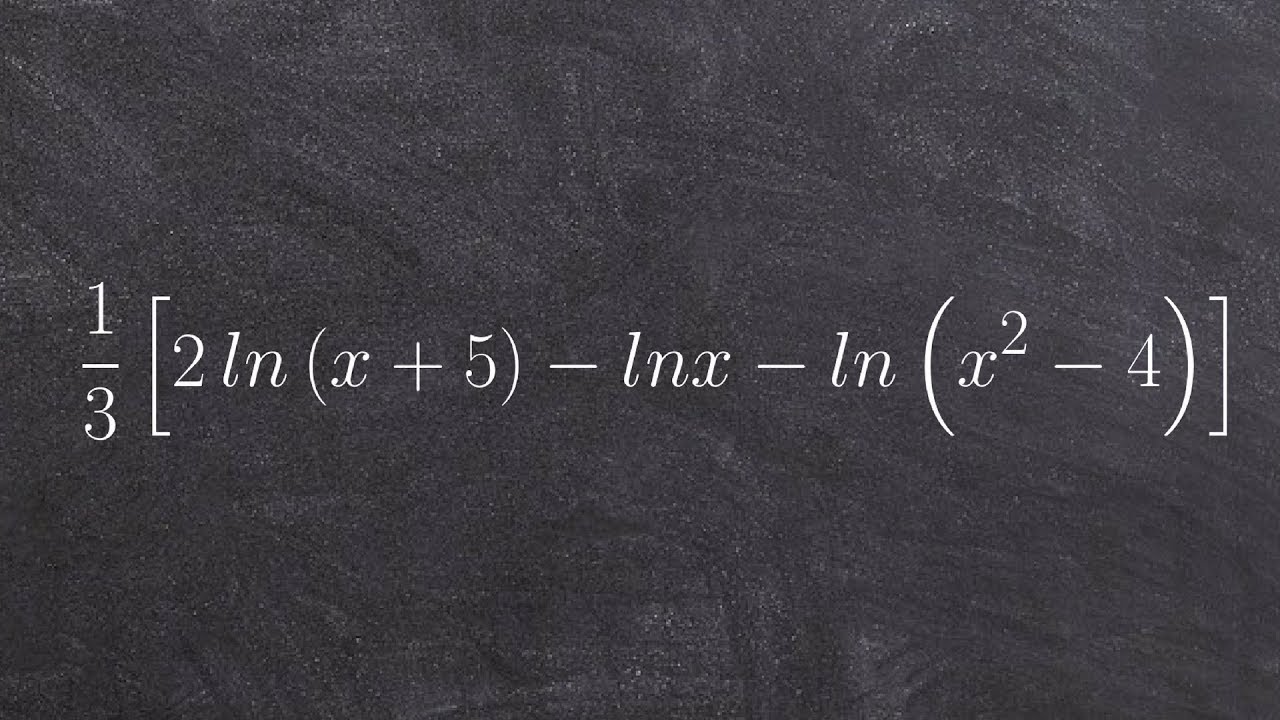 Simplifying a logarithmic expression by condensing multiple terms