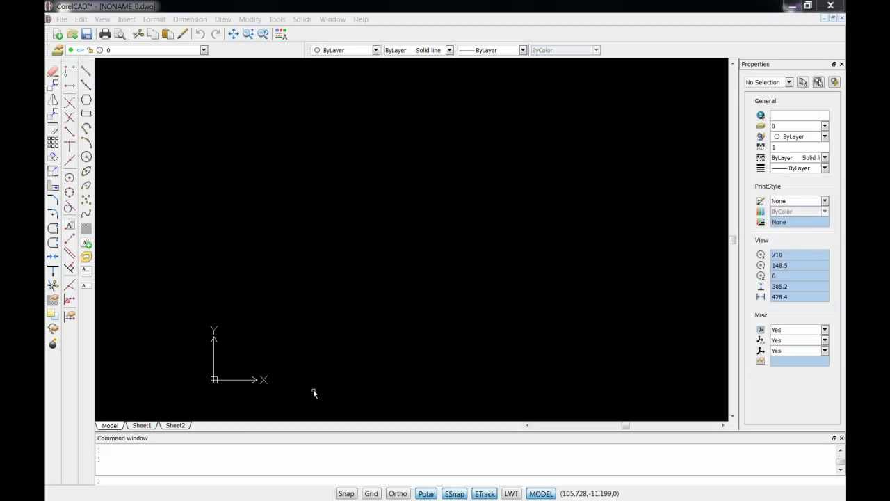 Basic User Interface Tour - CorelCAD Tutorial 01