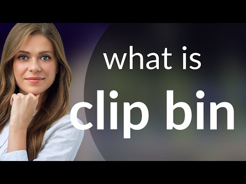 Unlocking the Meaning of "Clip Bin"