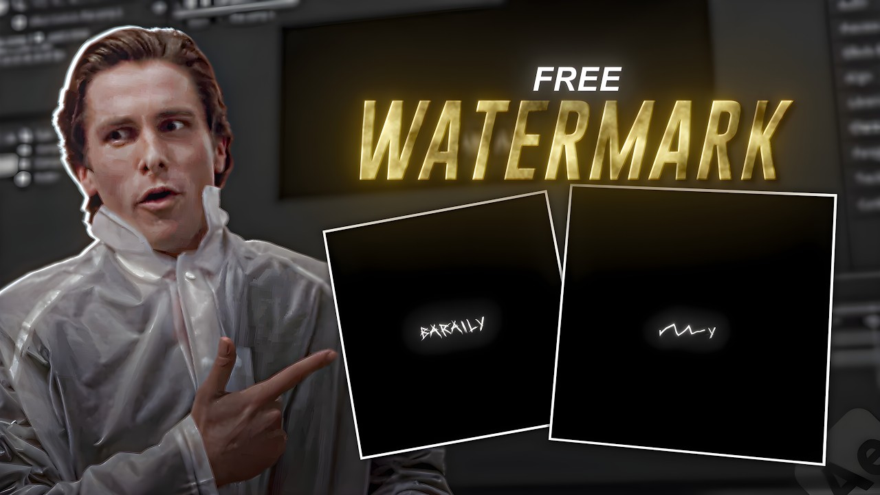 Watermark For Edits!! + Project file - After Effects