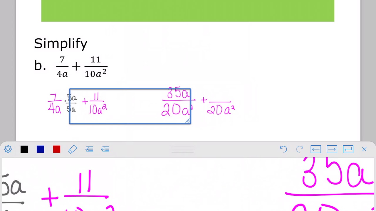 R 4 Rational Expressions