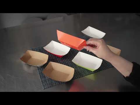 Bio Tek Paper Boats - Restaurantware