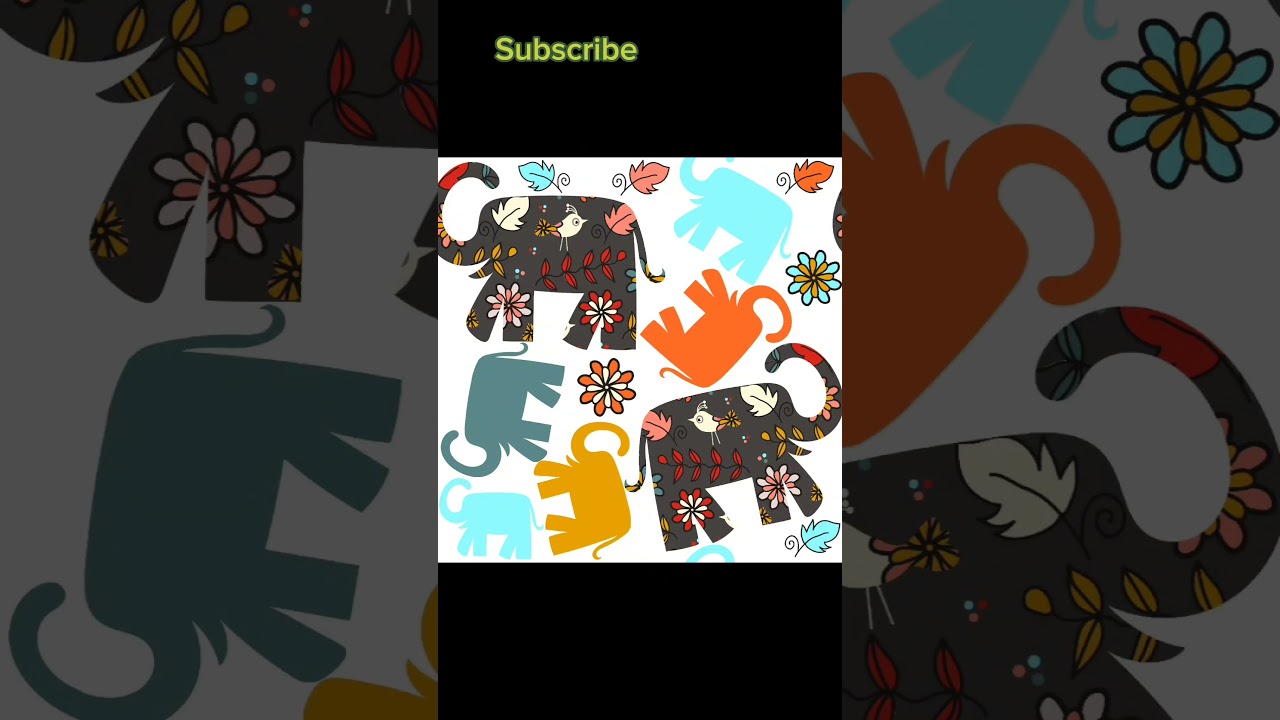 Looking  for designs? #cats vector art, elephants and pineapples seamless patten, #travel  pattern
