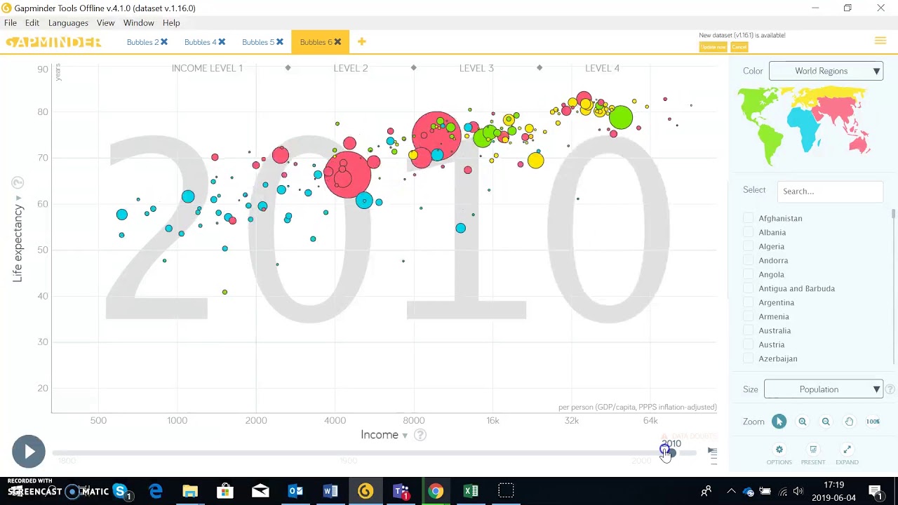 Gapminder Bubbles Tutorial
