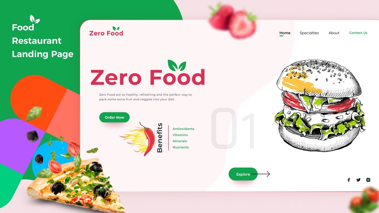 Figma tutorial for Beginners | Hero Section Design in figma  #figma #uxuidesign