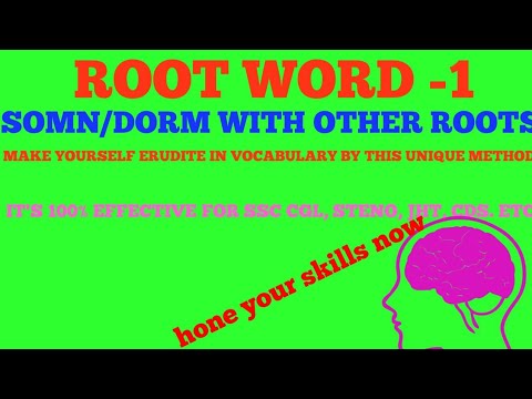 ROOT WORD (A) vocabulary, learn words with root words