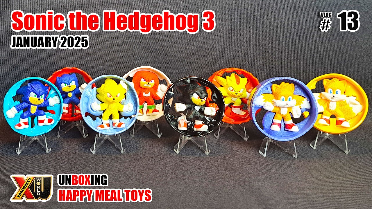 Sonic The Hedgehog 3 | Happy Meal | January 2025 | Unboxing