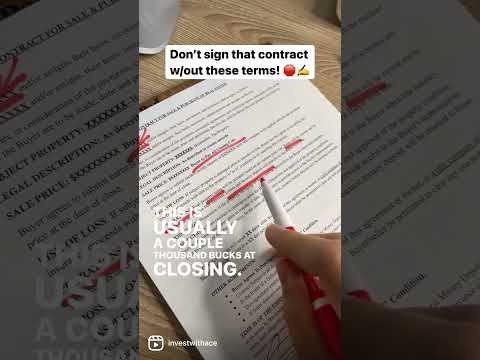 Don’t sign a contract without these terms