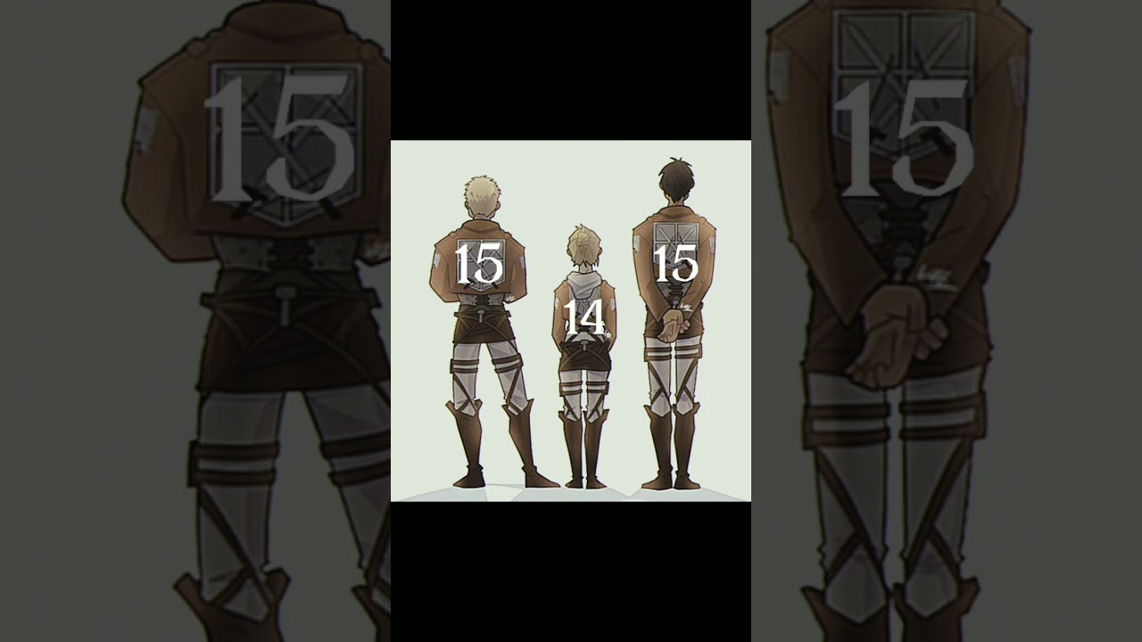 Tiktok Age trend//Warrior trio//Attack on titan// #attackontitanedit #trend #fyp #sad #anime #aot