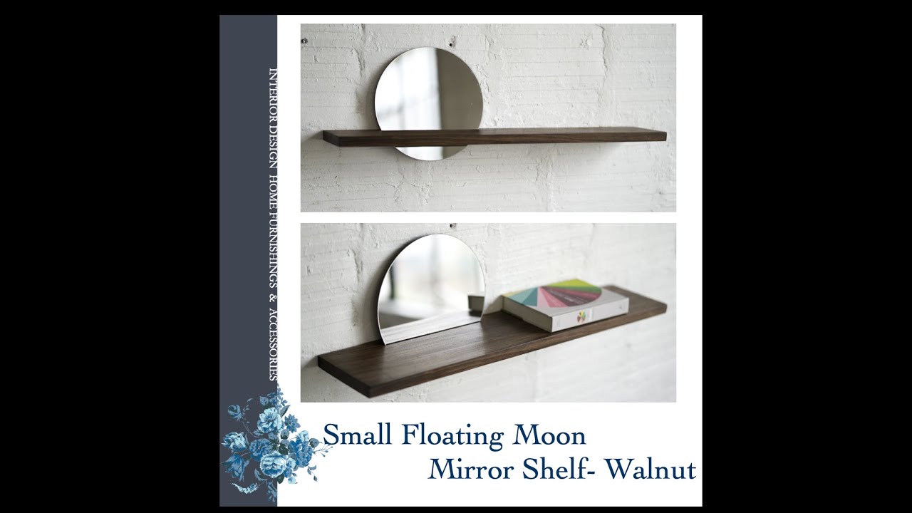 INFLUENT HOME - NEW PRODUCT: Small Floating Moon Mirror Shelf