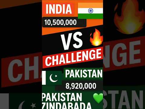 India vs Pakistan Subscribe Challenge 🔥 | Pakistan Zindabad 💚 | Inspire by Sami #shorts #ytshorts
