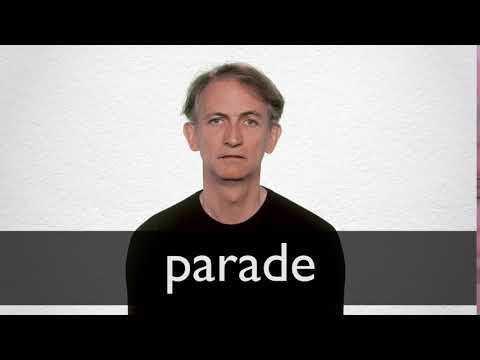 How to pronounce PARADE in British English