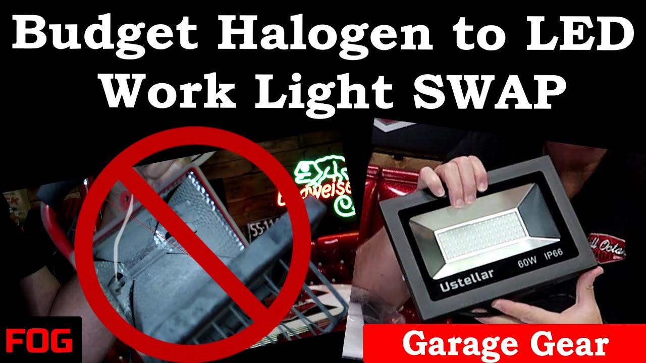 Budget Halogen Conversion to LED Work Light SWAP
