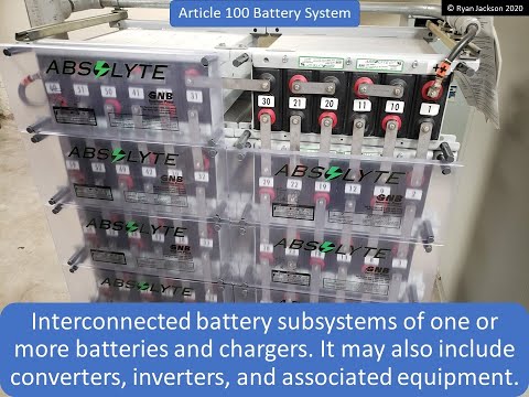 100 Days of Article 100: Battery System and other associated definitions