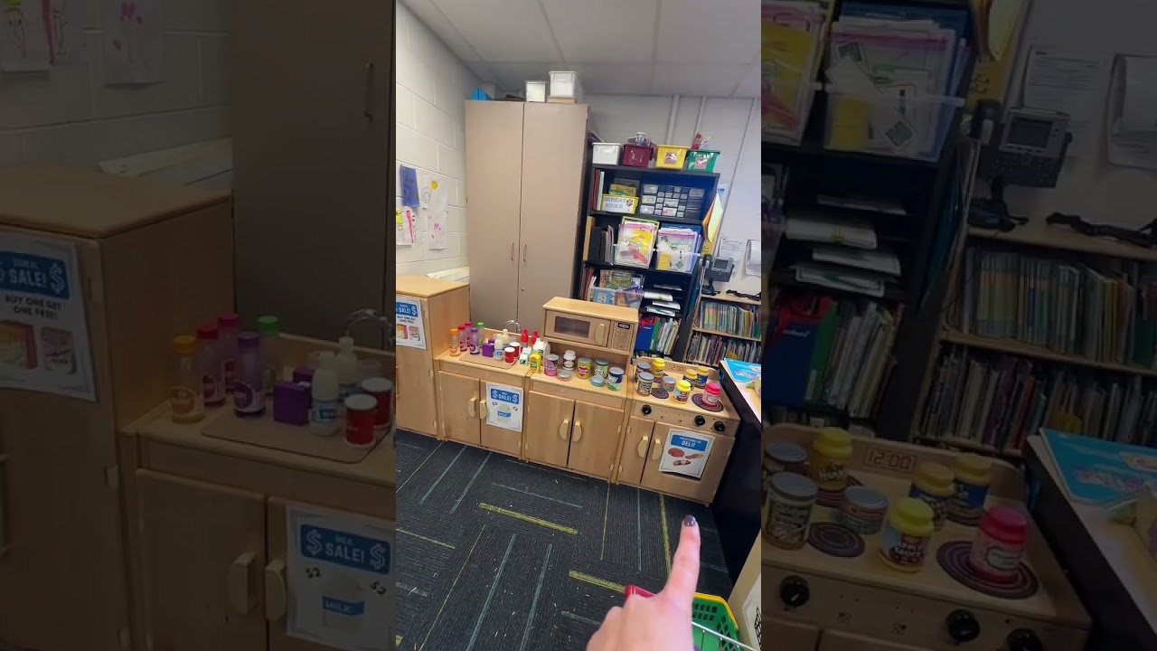 Our dramatic play area has transformed into a bustling grocery store! 🛒🛍️ We’ve stocked it with