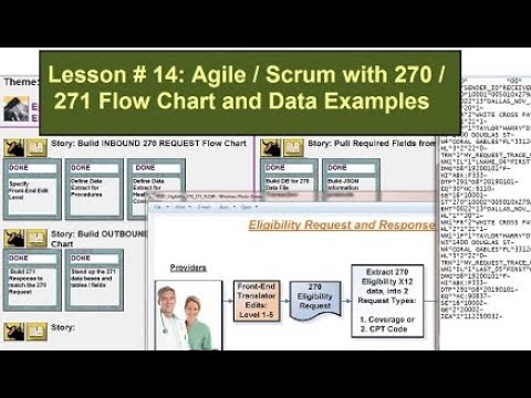 Agile Scrum Project for Eligibility with X12 270 271 Data Examples and System Flow Chart Design