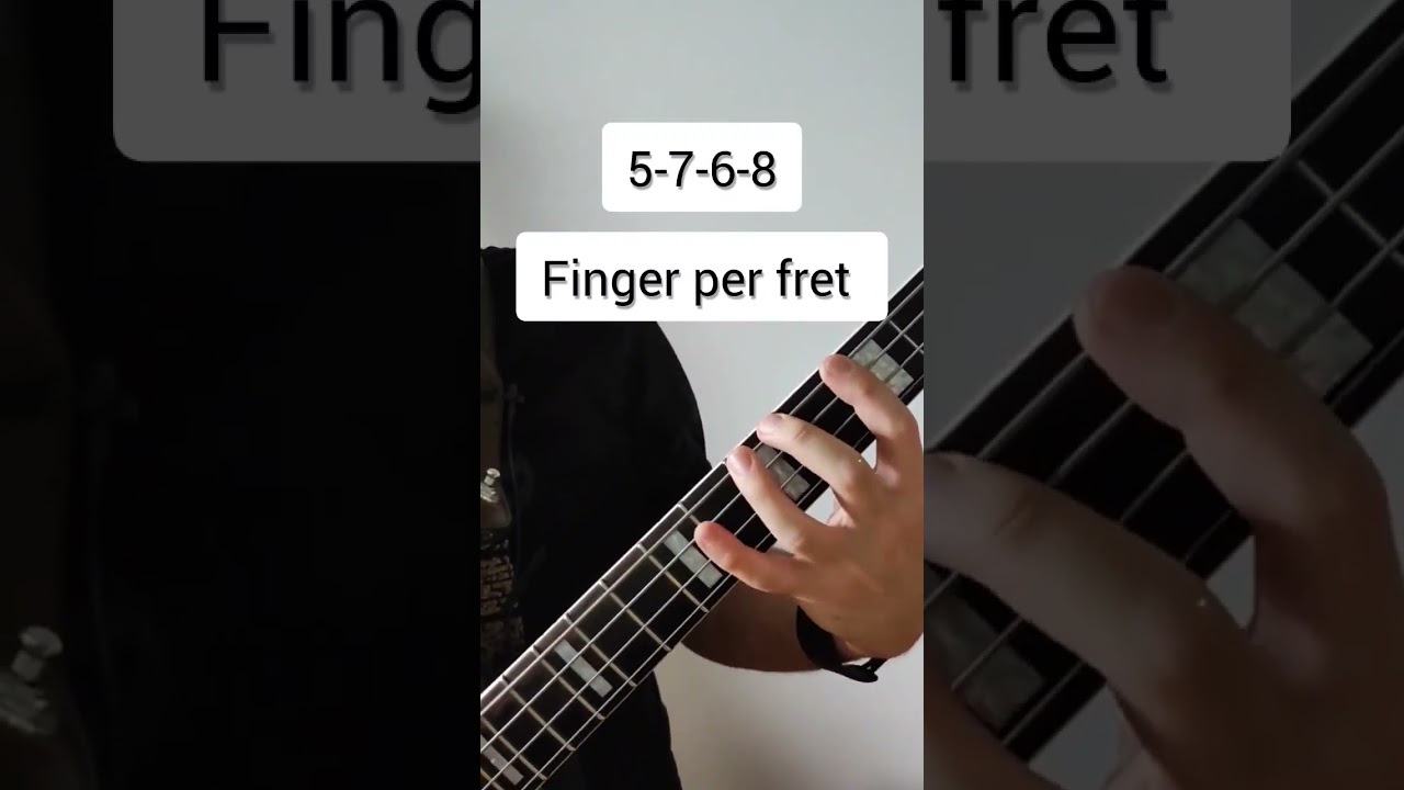 nice exercise to build up finger strength 💪 #bass #basstab #exercise