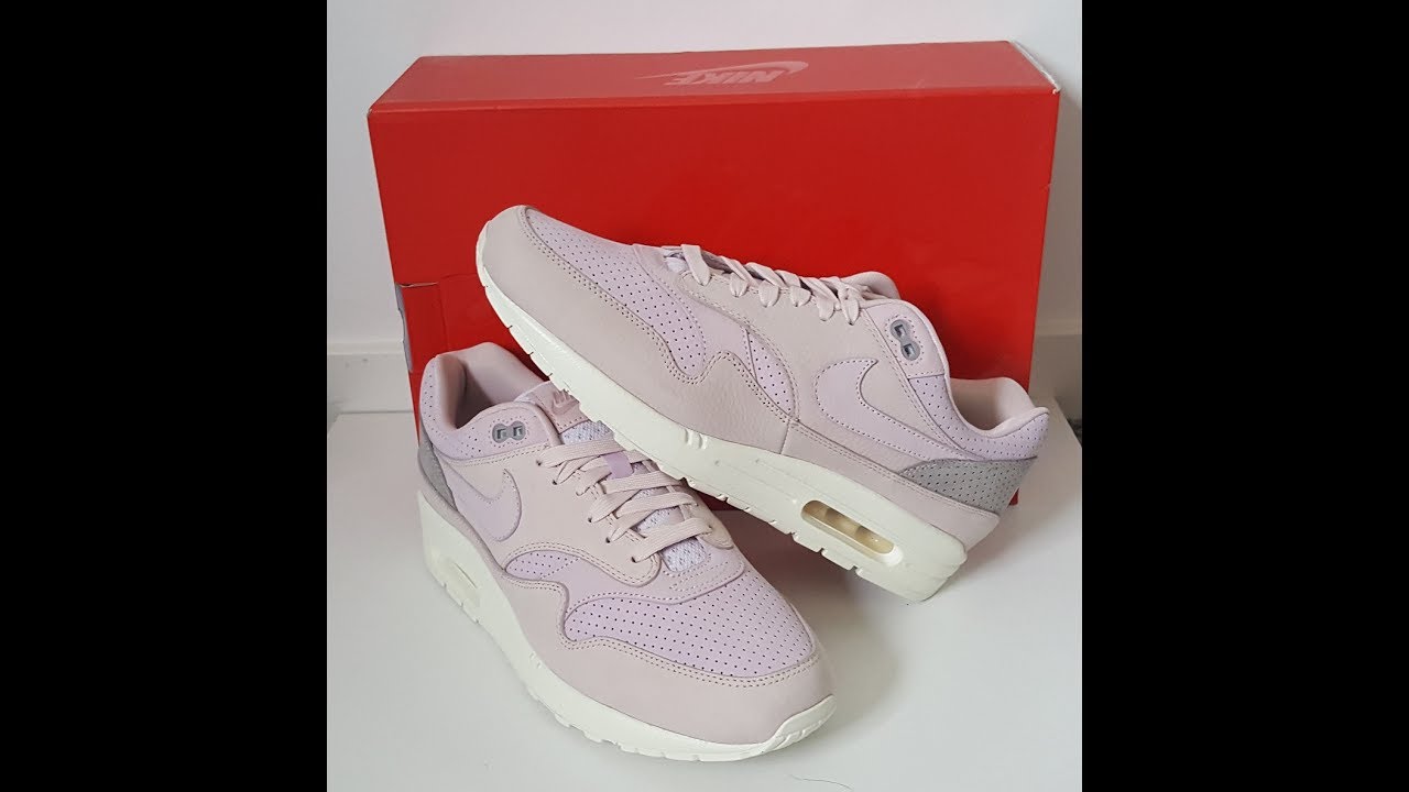 unboxing unpacking NIKELAB Nike Air Max 1 Pinnacle Silt Red Pearl Pink code 859554 600