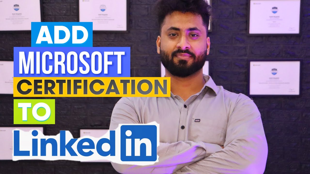 How to add Microsoft Certificates to LinkedIn Profile | Cloud Saviors | Microsoft Azure