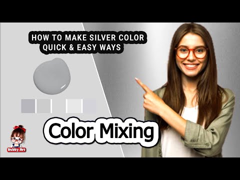 Silver Color | How To Make Silver Color Shade Secret | Colour Mixing - Acrylic & Oil