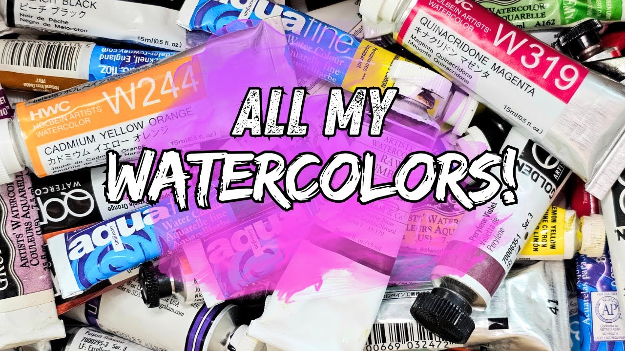My ENTIRE Watercolor Collection! (Watercolors, Gouache, and More!!)