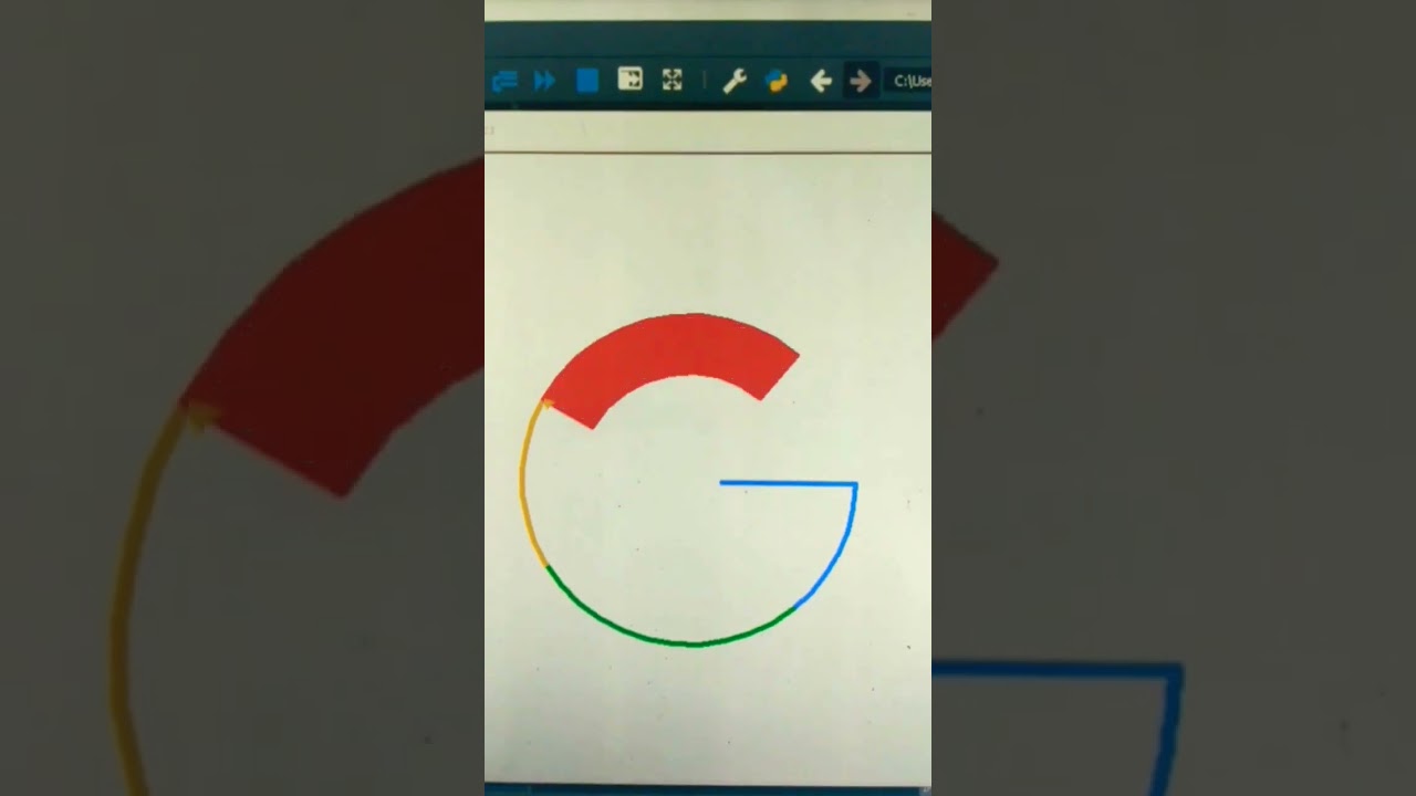 Making Google logo in python. #python
