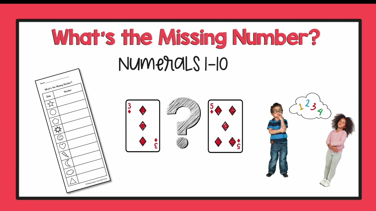What's the Missing Number? Number Writing and Number Sense Play and Go Activity