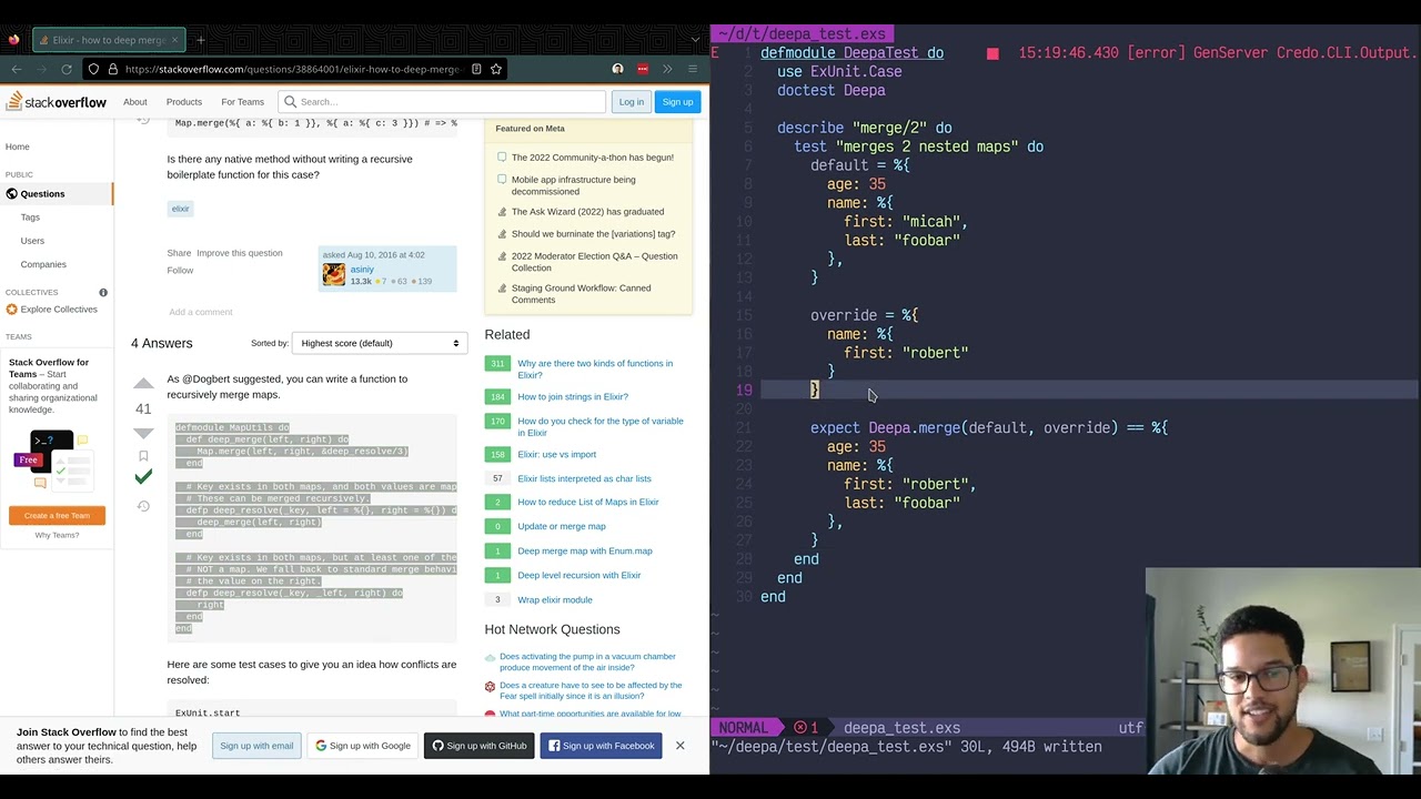 Deep Merge a Elixir Map With 3 Lines of Code!