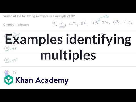 Examples identifying multiples