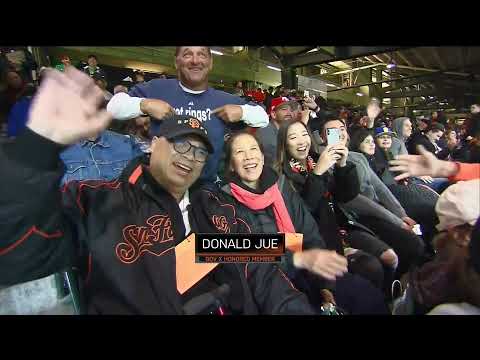 Air Force Vet and SFPD Officer Donald Jue Honored at San Francisco Giants Game