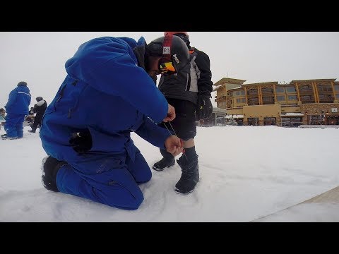 Learn How To Snowboard By Putting Your Boots On Right!