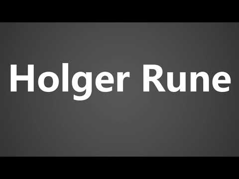 How To Pronounce Holger Rune