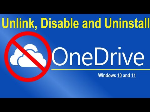How to disable OneDrive | unlink and uninstall | full guide tutorial