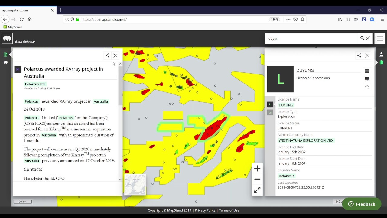 MapStand Tutorial - How to search a license with a smart search bar