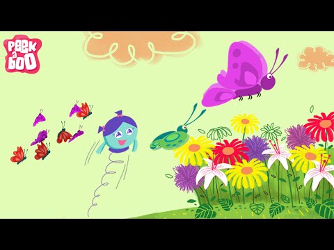 The Butterfly Song With The Dubby Dubs | English Songs And Rhymes For Kids | Peekaboo