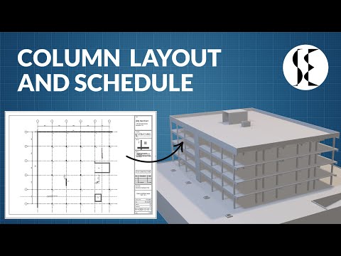 How to Read Column Layout Plan | Column Reinforcement Schedule