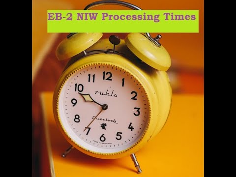Latest processing times for Form I-140 EB2 NIW immigration green card