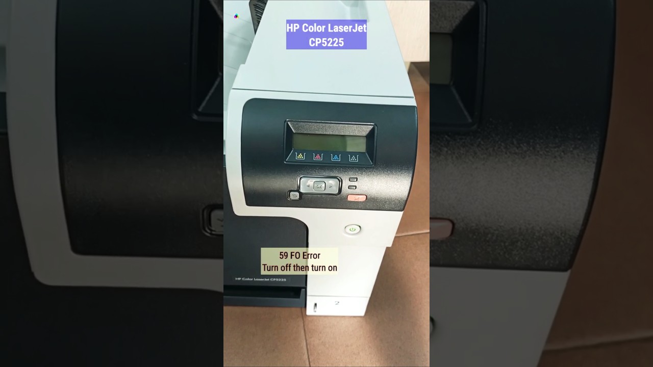 HP CP5225 printer error 59 F0 Error #printer #shorts