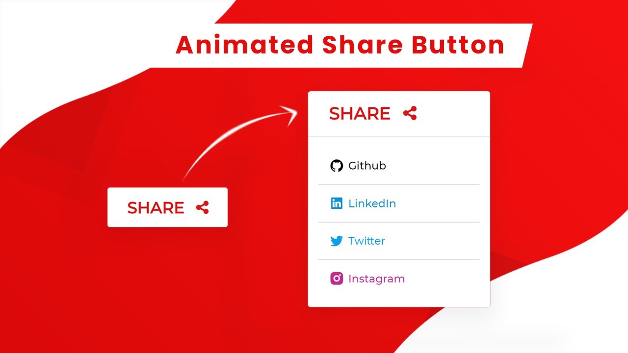 Animated Share Button | Pure CSS