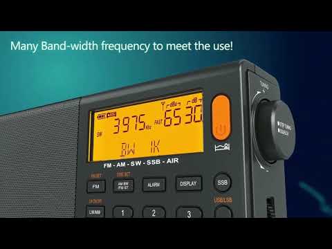 SIHUADON/XHDATA D-808 Radio Receiver AM FM SW MW AIR SSB RDS
