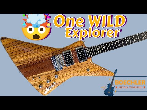 1984 Custom Explorer Edge Guitars- Natural Nitro Through Neck | Reverb