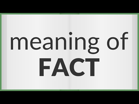 Fact | meaning of Fact