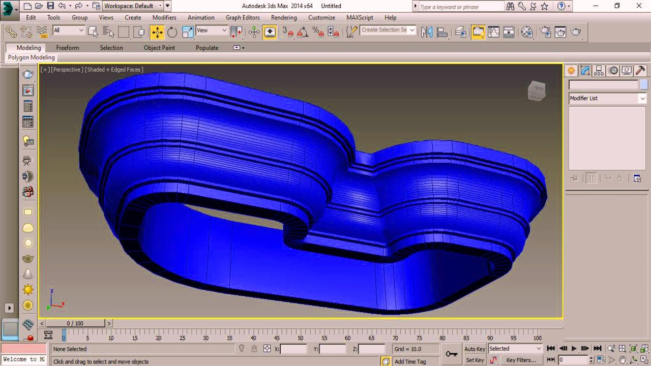 3ds max - Bevel profile modifier in 3dsmax tutorial