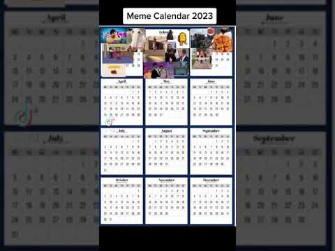 Memes calendar 2023