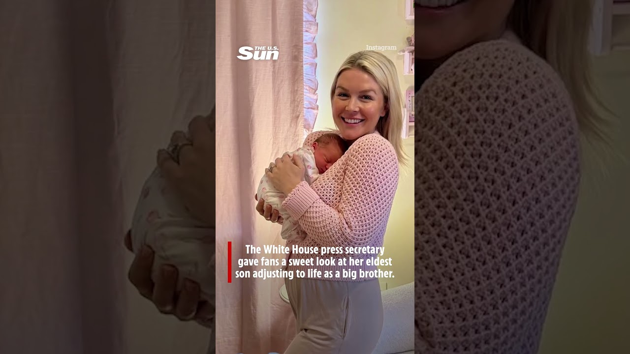 Karoline Leavitt pic of daughter and son 👶 #trump #donaldtrump #whitehouse