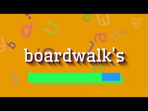 How to say "boardwalk's"! (High Quality Voices)