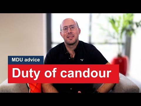 MDU advice on the duty of candour