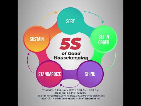5S FOR GOOD HOUSEKEEPING