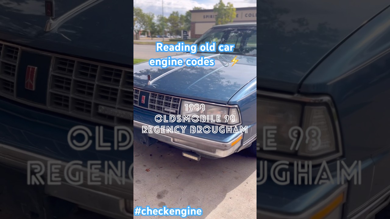 Retro Oldsmobile Code Reader⚡️📎 #autohistory #oldcars #carfacts #checkenginelight #vintagecars