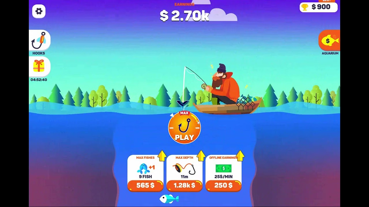 Tiny Fishing! (Coolmath Games) Part 1